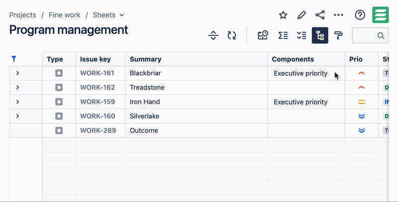 Solved: Query to find all children of an initiative, when ...
