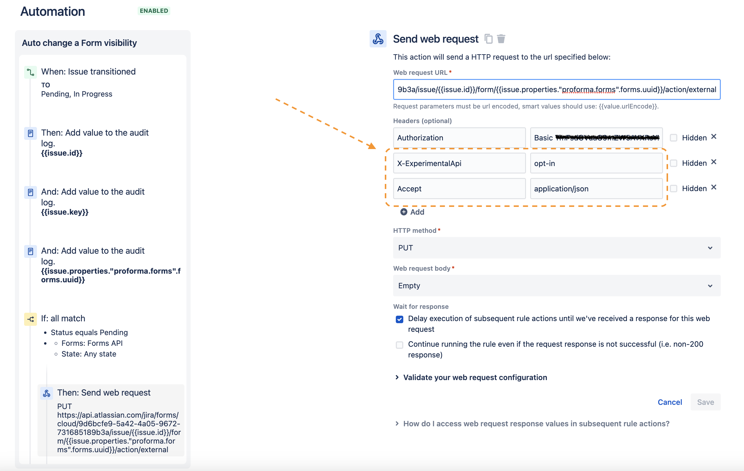 Change Form visibility using Automation and API - Atlassian Community