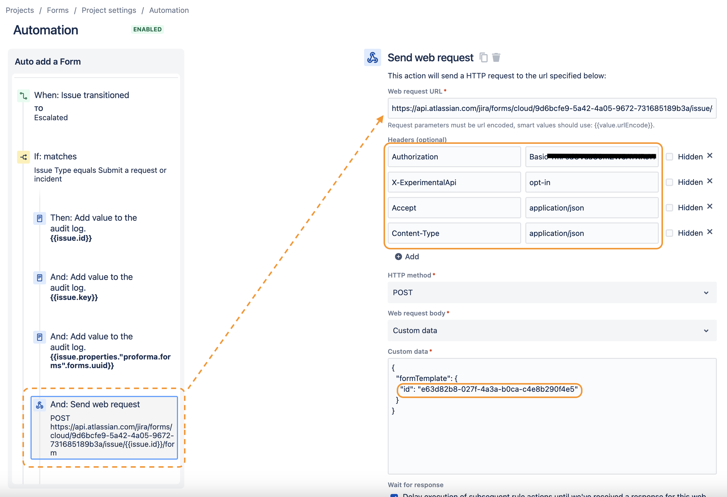 Add A Form Using Automation And Api Atlassian Community