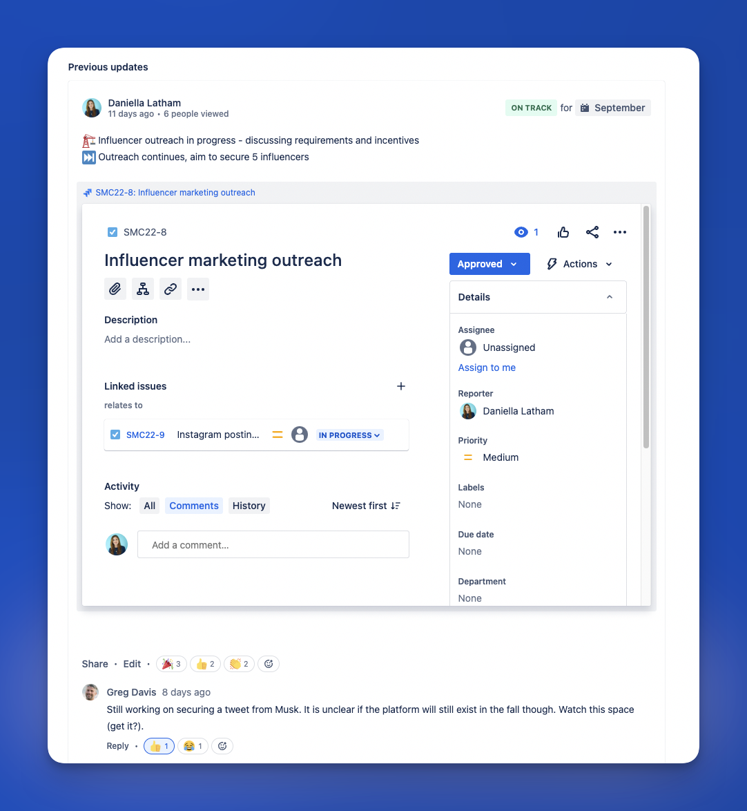 How to use Confluence and Atlas together | Work Management community