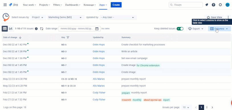6 simple options to track status changes in Jira - Atlassian Community