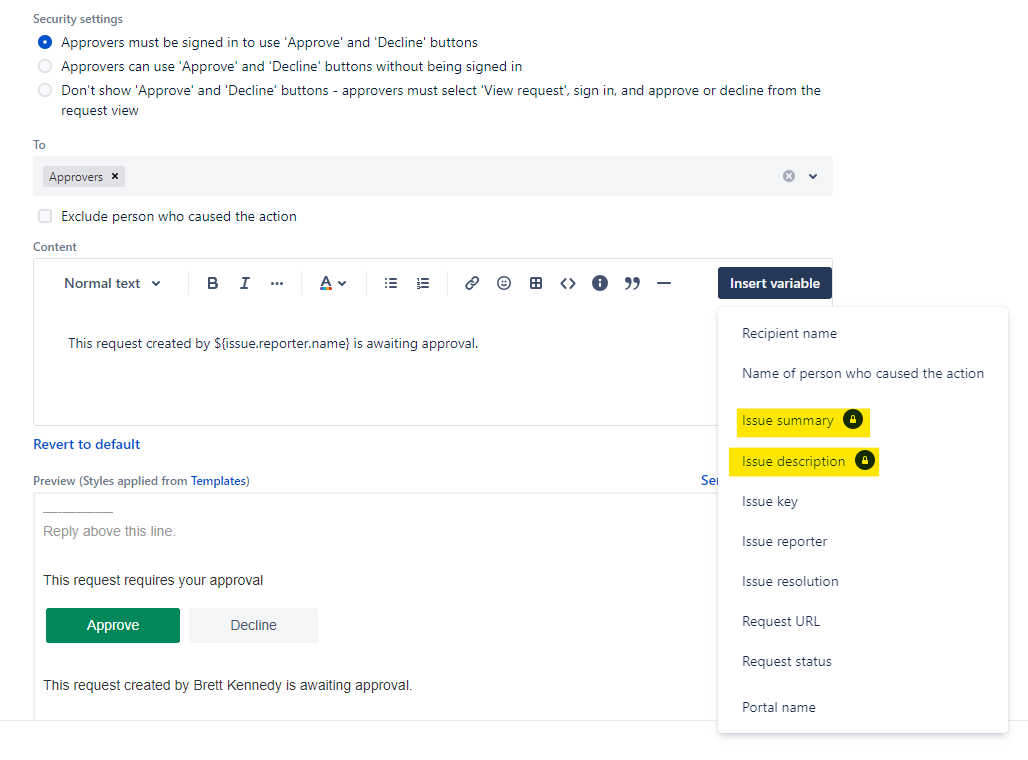 Solved: How can I add Issue summary and issue description ...