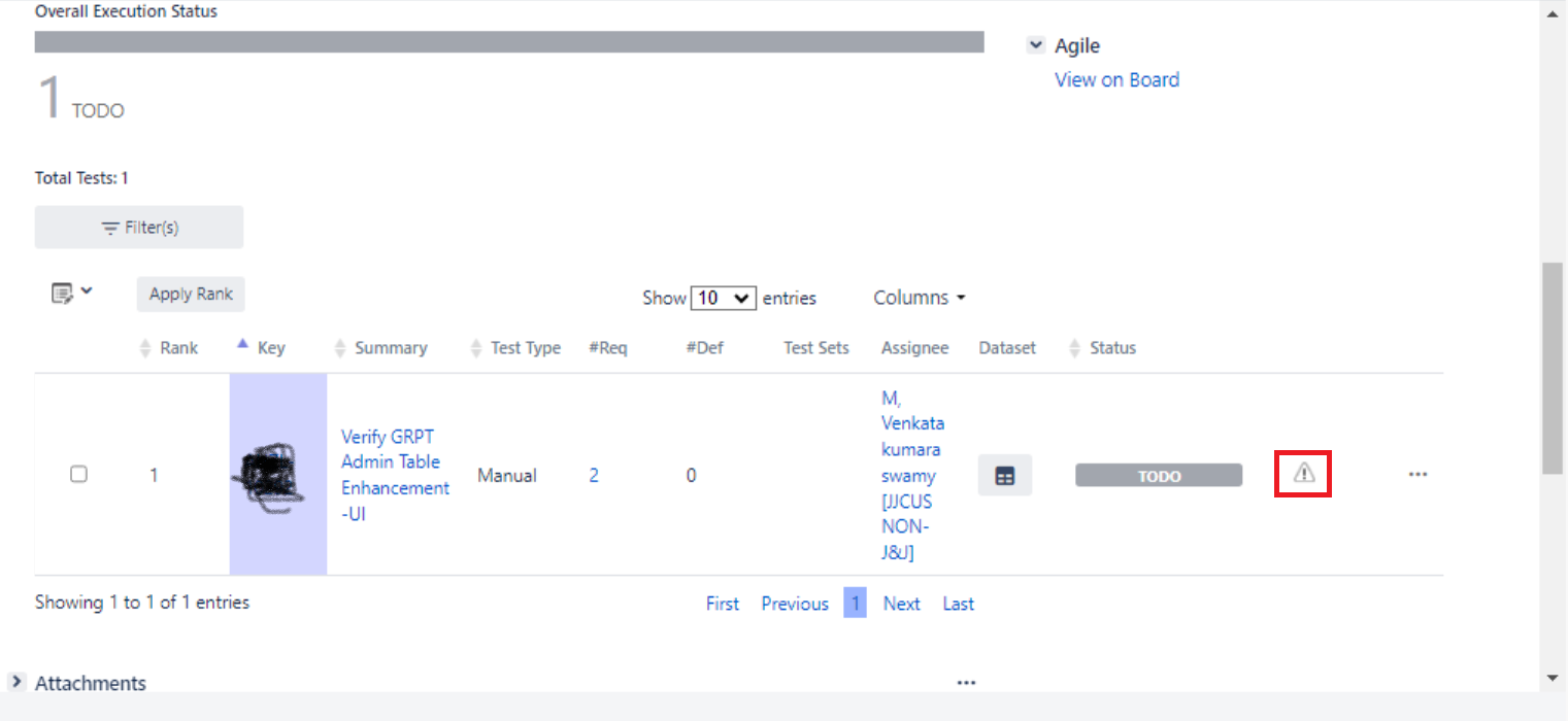 Unable to find execute(play) button in test execut...