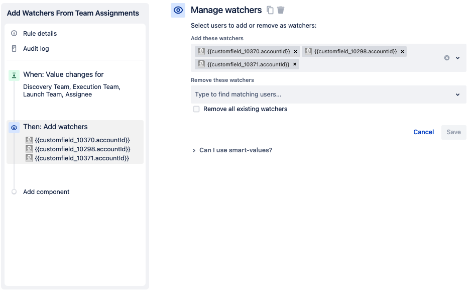 How to automatically add Watchers to Ideas from @p...