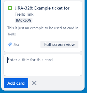 Creating a Confluence link card