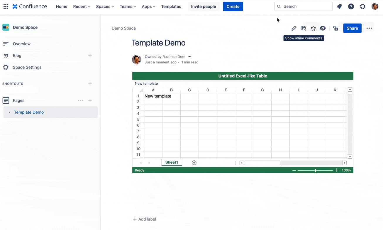 What's New in Excel-like Tables for Confluence: In... - Atlassian Community