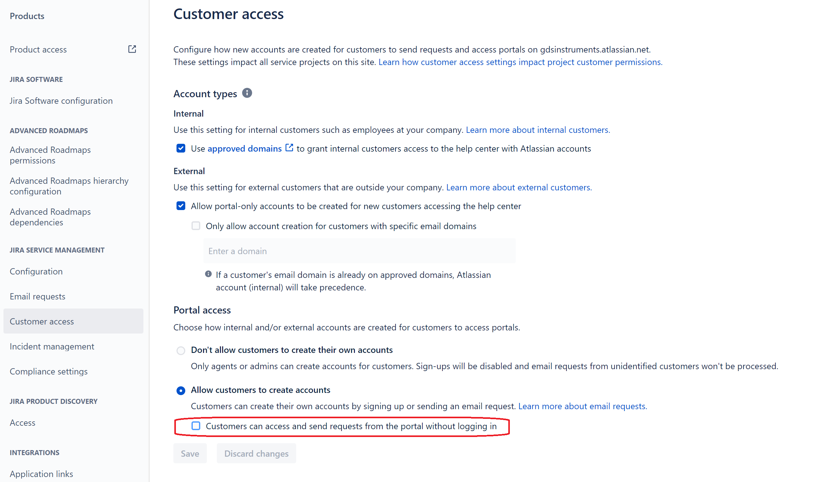 Any way to disable access to submit tickets if you...