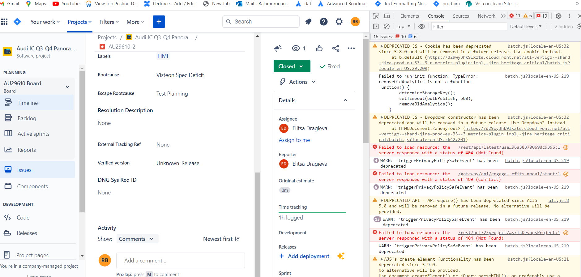 Internal server error in sandbox jira cloud while ...