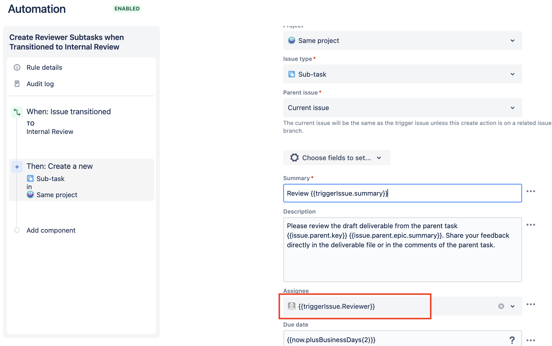 Solved: Assign an automation subtask to a custom field per...