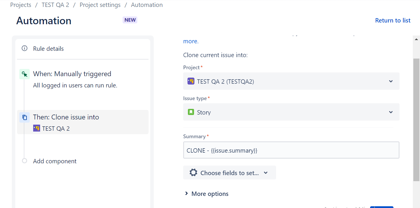 When We Clone An Issue We Have To Clear Some Custo