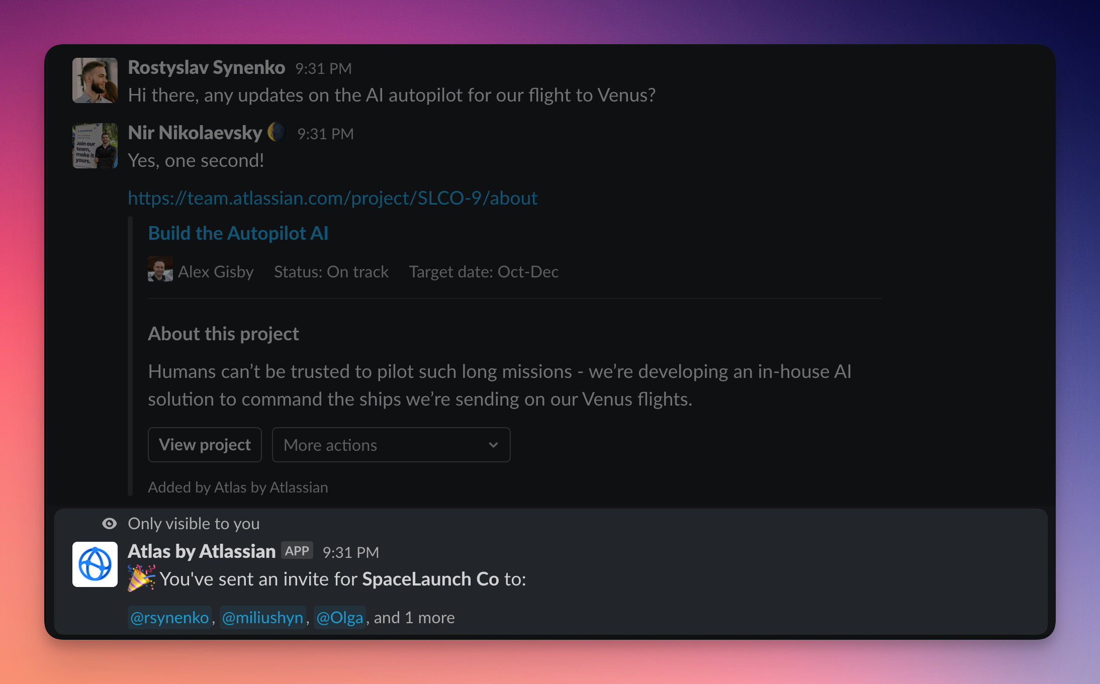 Invite users to Atlas from Slack channels | Atlas community