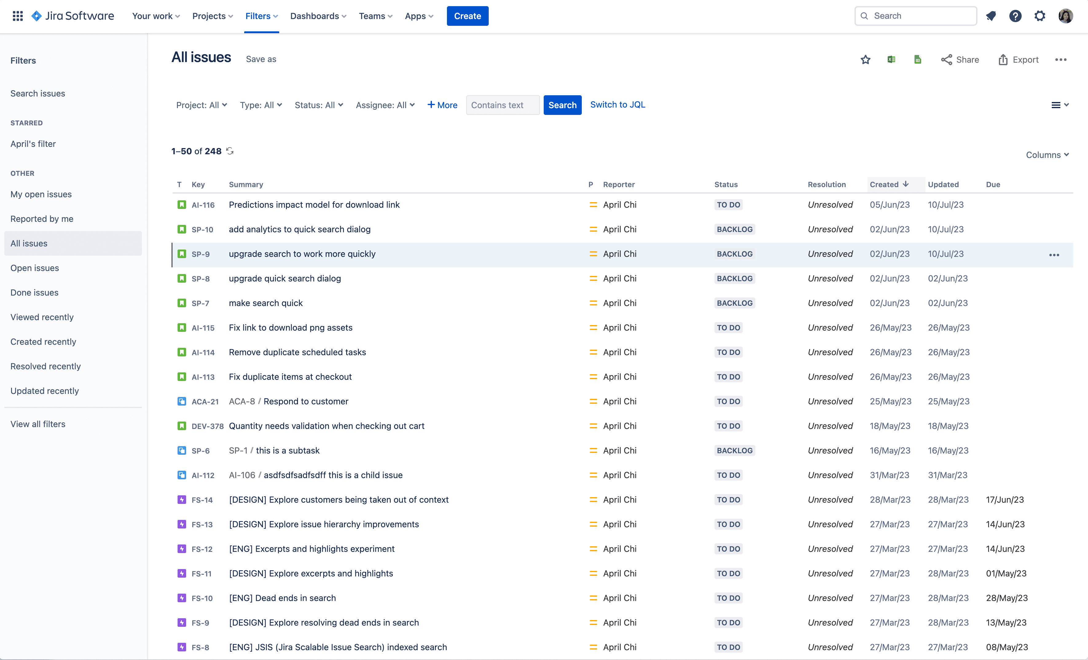Advanced Issue Search will be renamed to ‘view all... - Atlassian Community