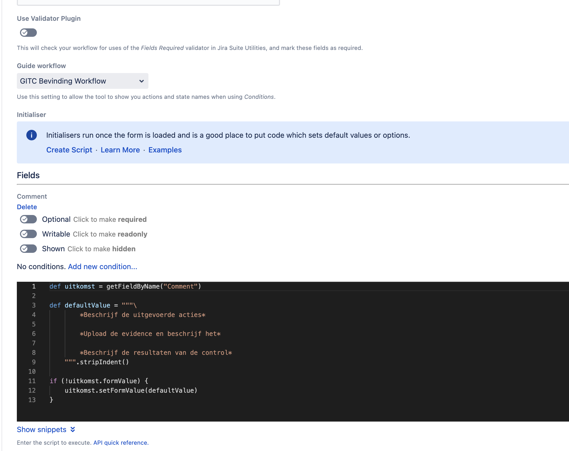 Solved: Need to create a comment when closing Bug