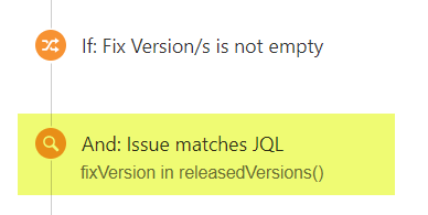 Solved: Automation : How to check if fixVersion is in rele...