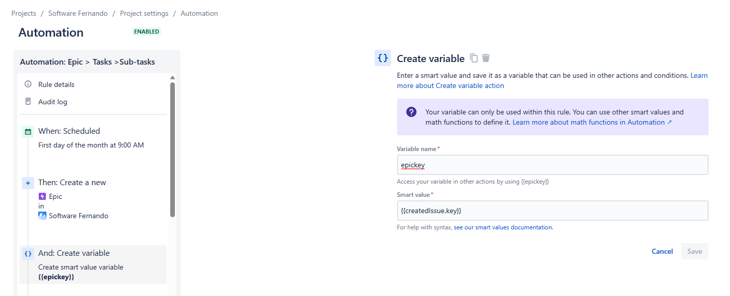 Solved: Automation: Epic > Tasks >Sub-tasks