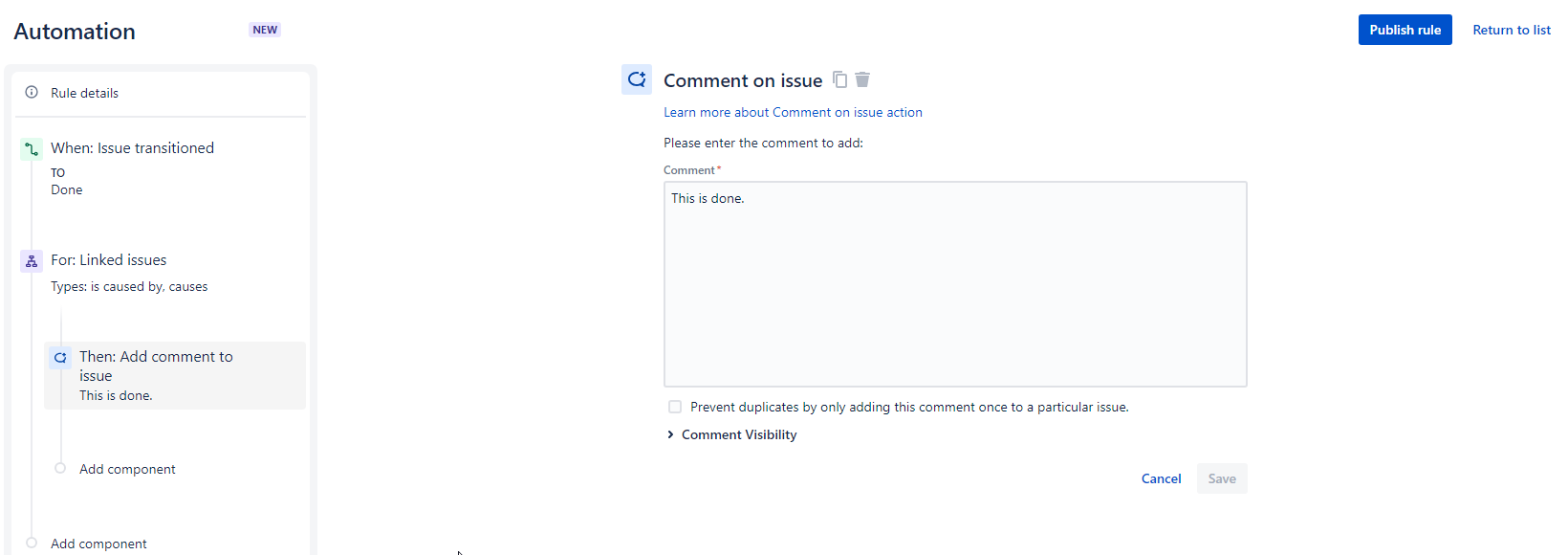 Automation For Linked Issues