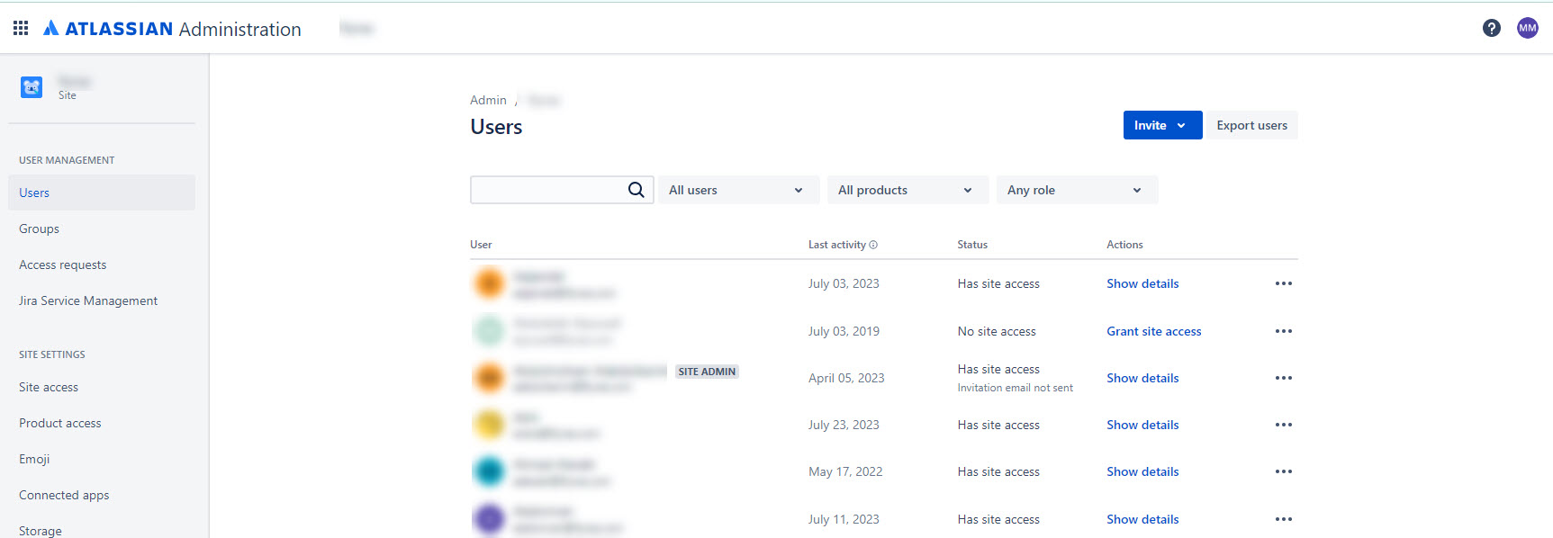 Solved: How to set org and site admin to user.