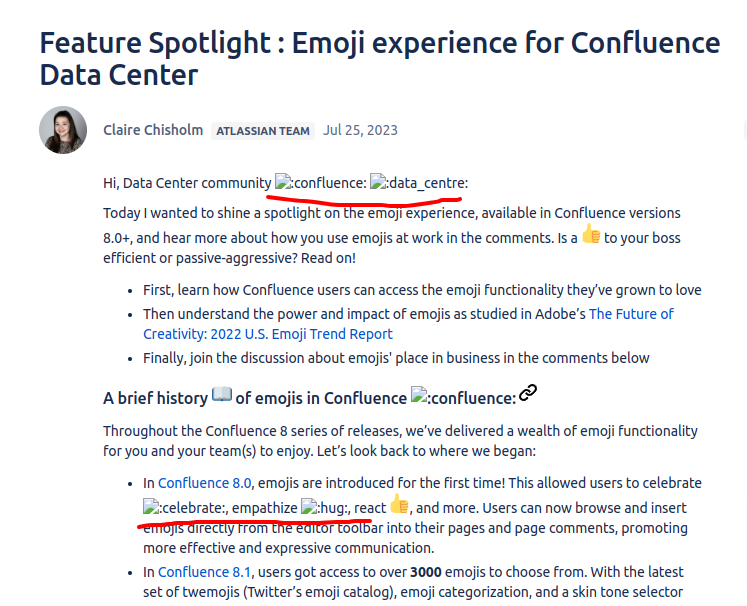 Feature Spotlight : Emoji experience for Confluenc...