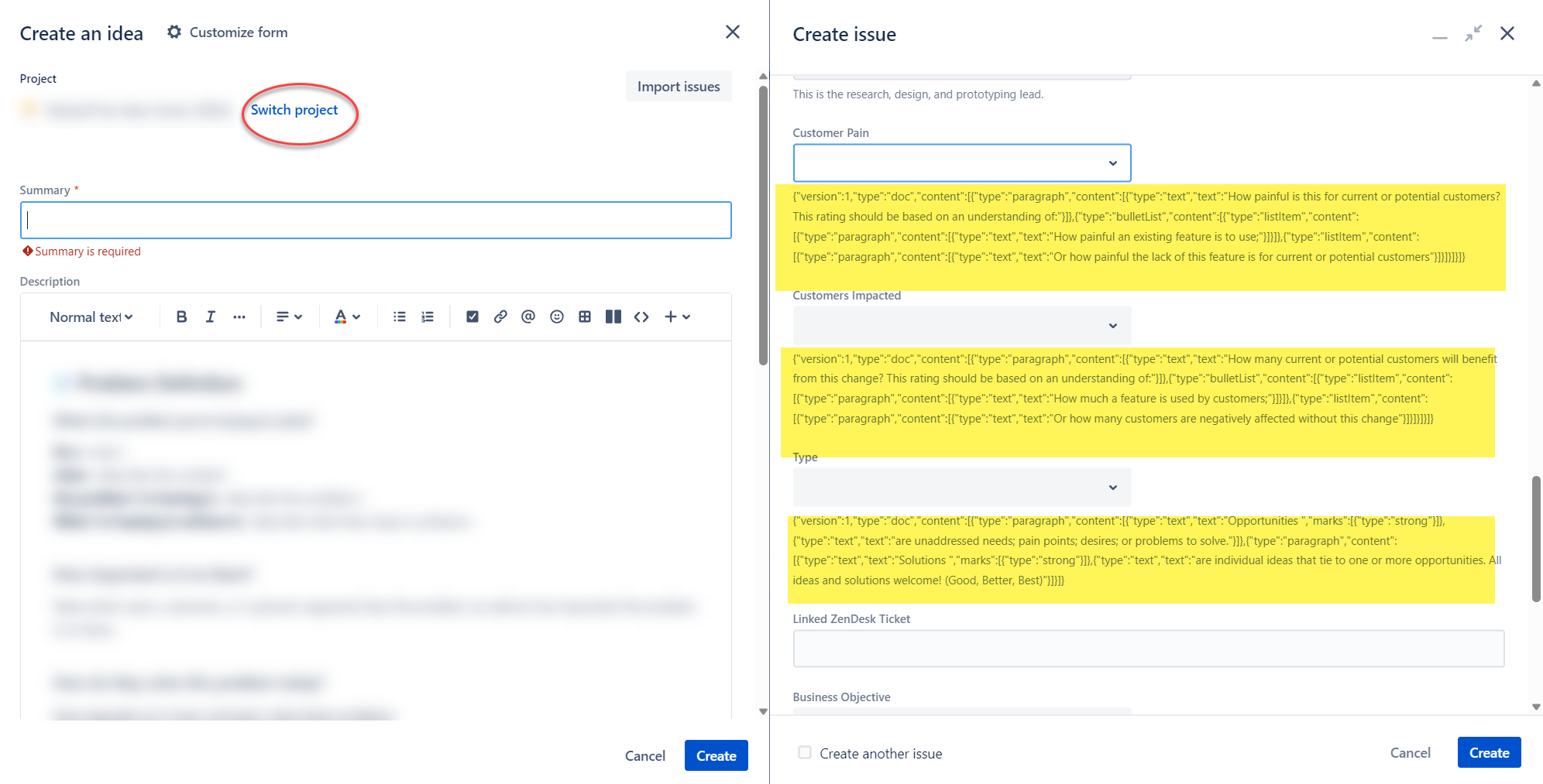 Bugs:CODE is displayed at the bottom of the item.
