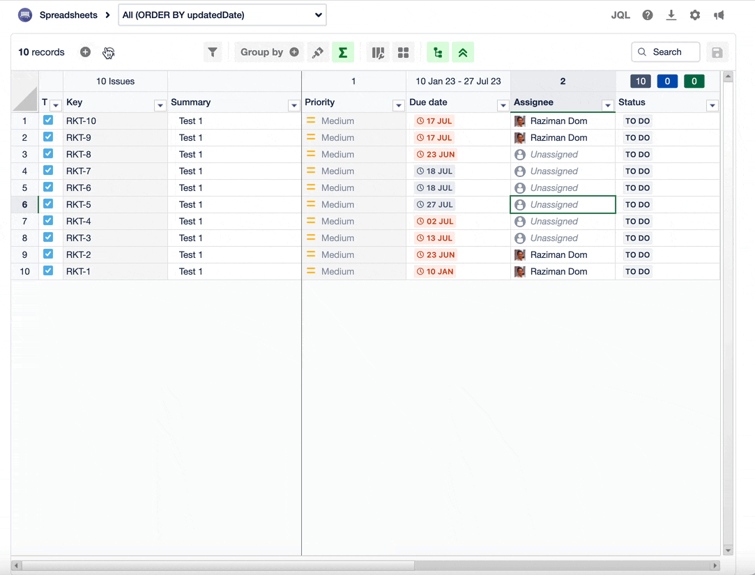 Major Releases Excel Like Issue Editor Bulk Create Issues Conditional