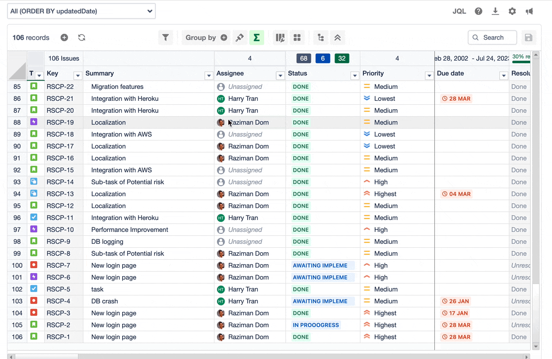 Major Releases Excel Like Issue Editor Bulk Create Issues Conditional Formatting Smart Filters