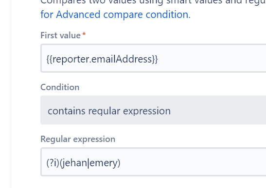 Solved: JIRA Automation - Advanced compare condition