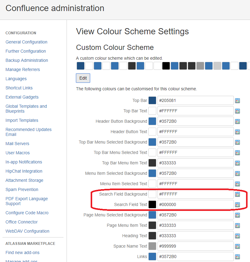 Solved: Confluence Global CSS, Quick Search