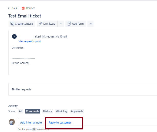 Solved: Comments are not sent as email