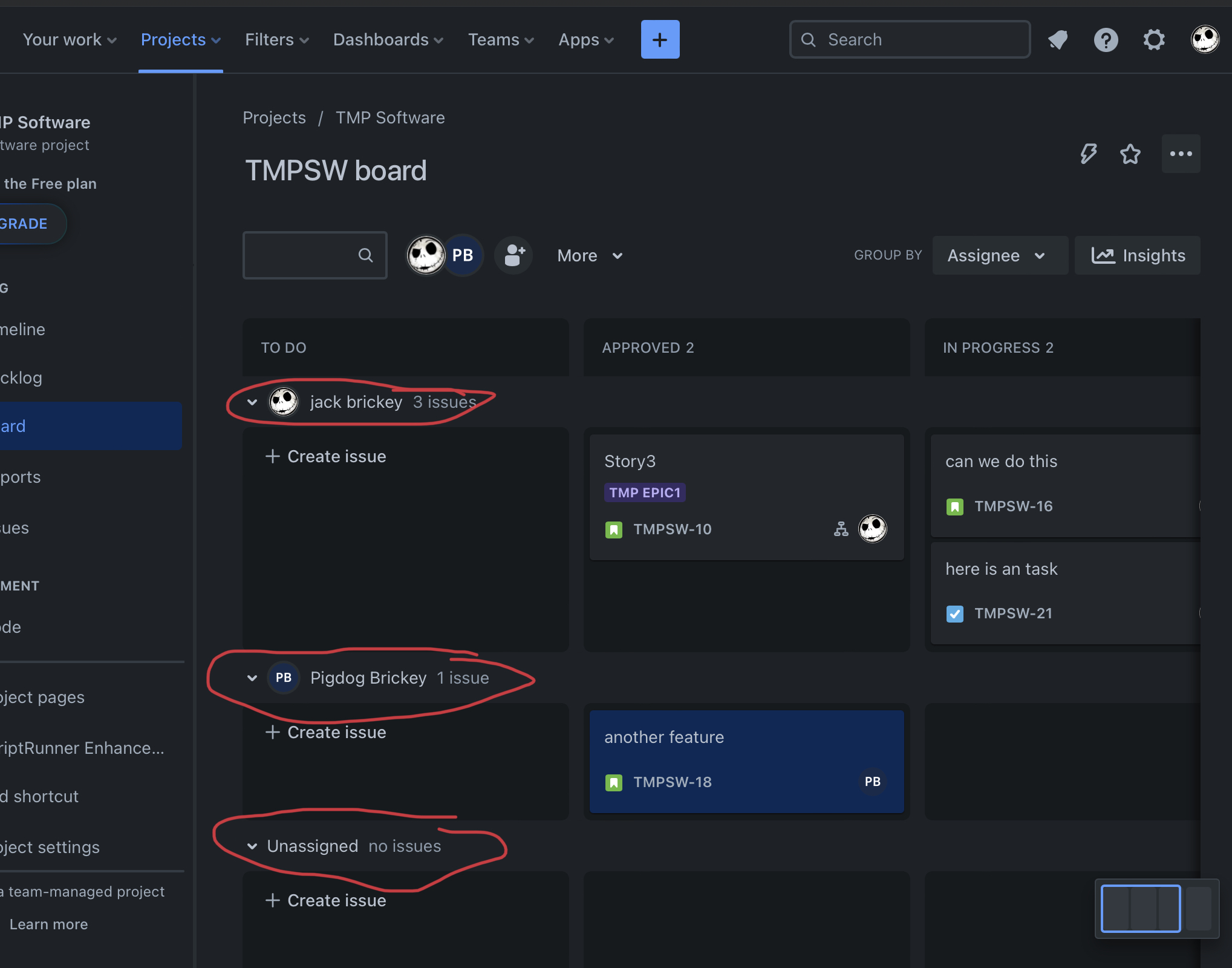 How can I change the board display/view