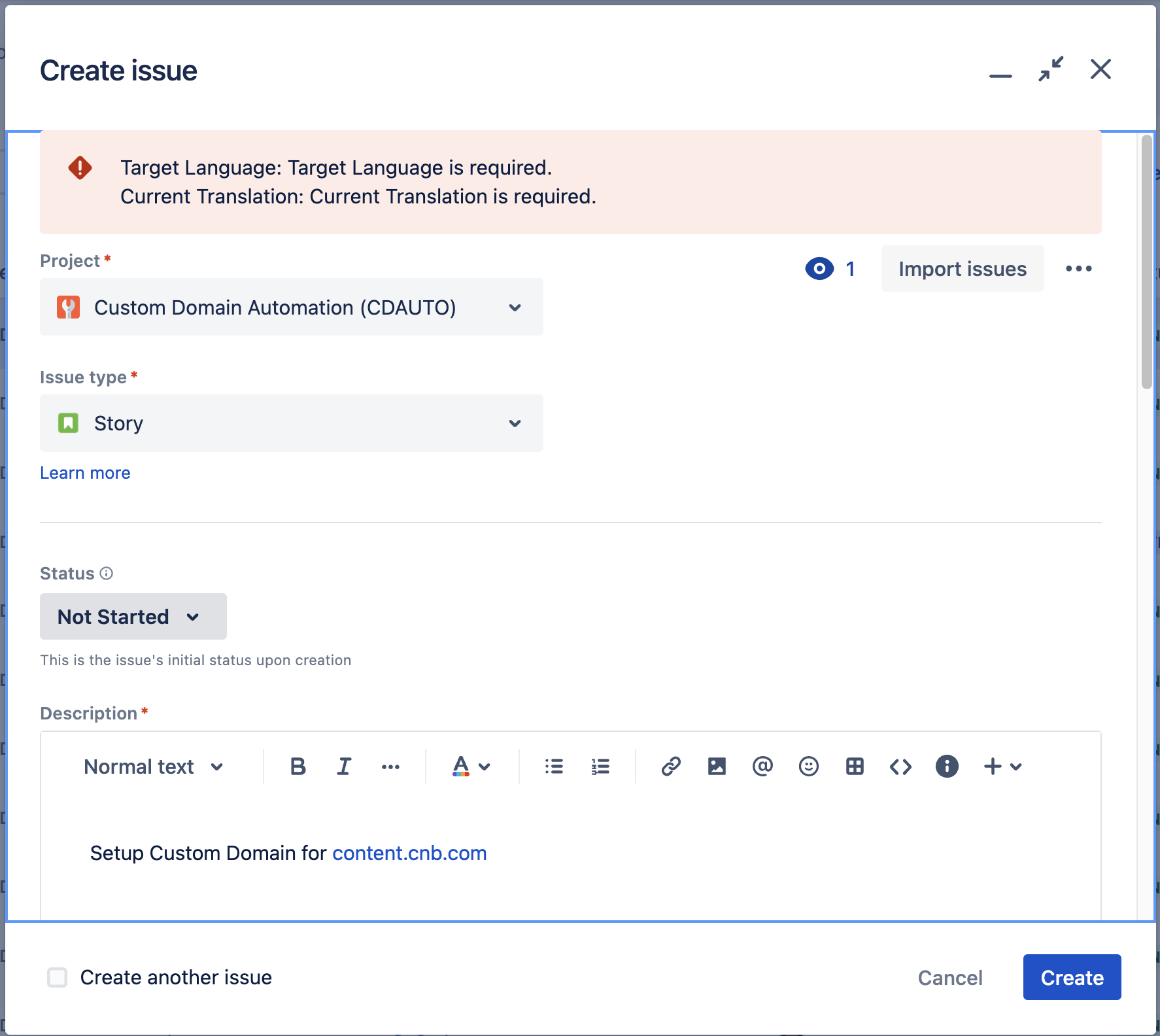 what does this mean when I create a ticket in my j...