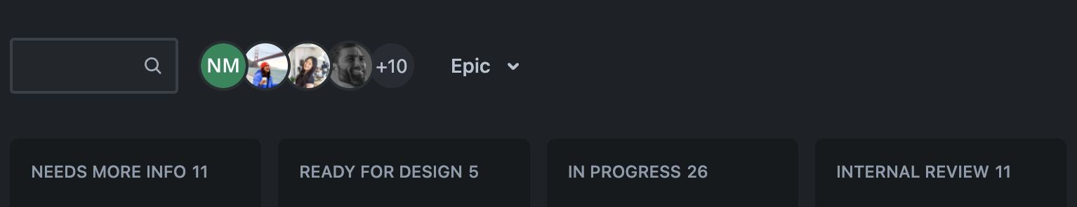 Solved: how can add the epic filter in my board?