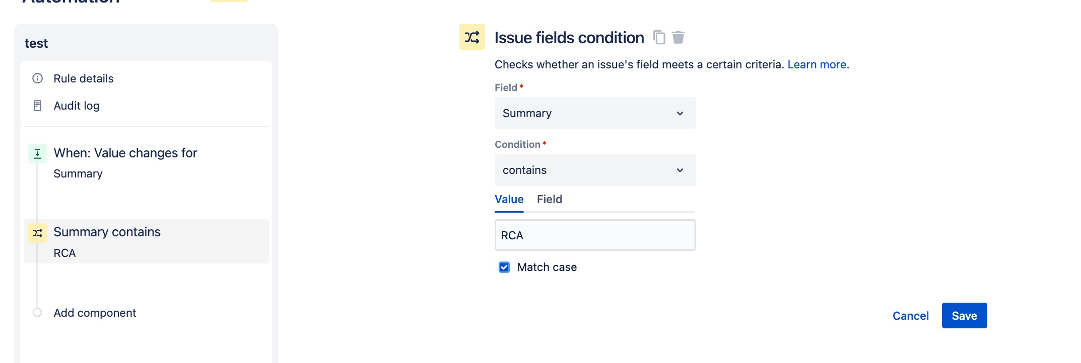 using smart values to check summary