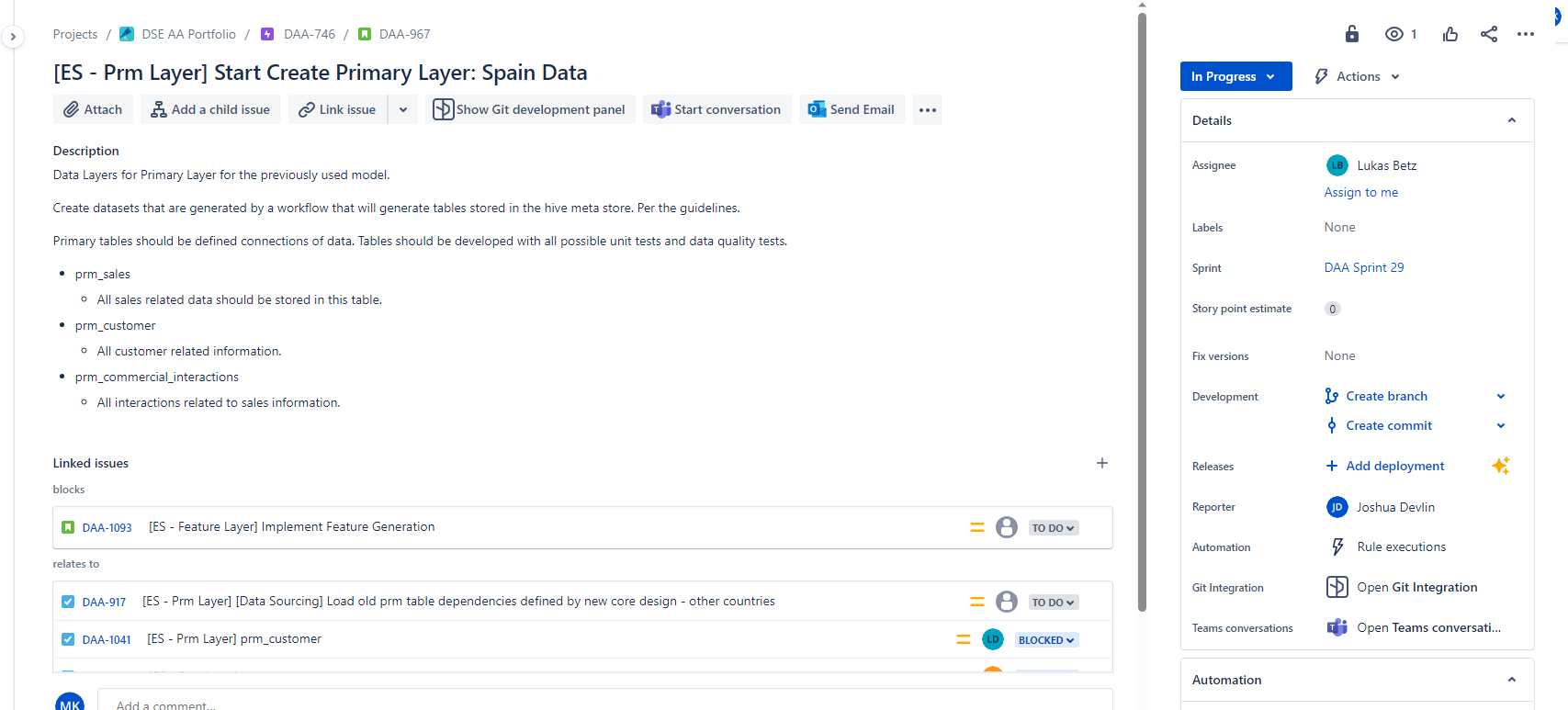 Solved: Summing up the story points from task that are lin...