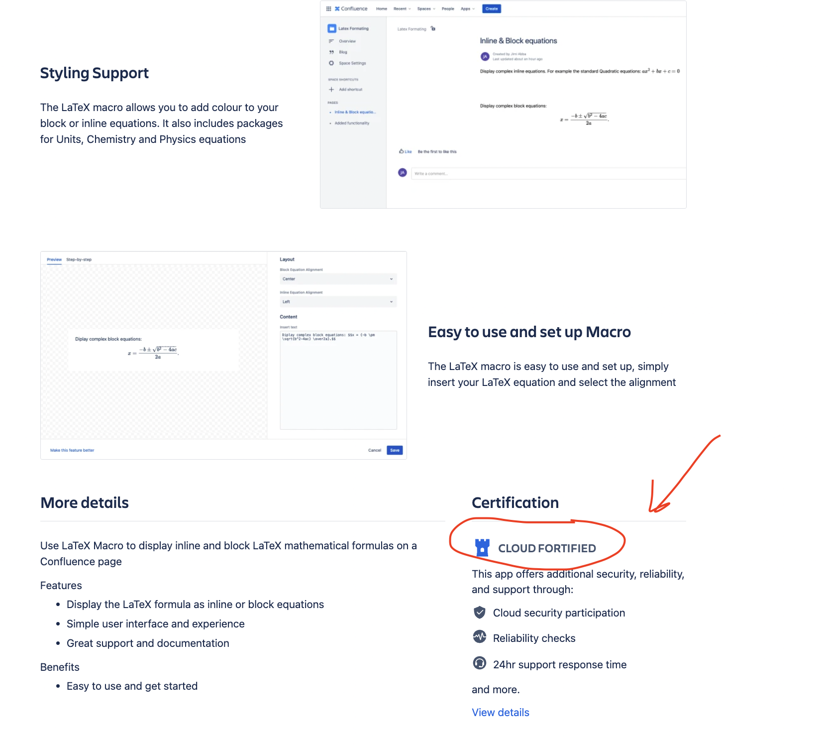 Math equations in Confluence