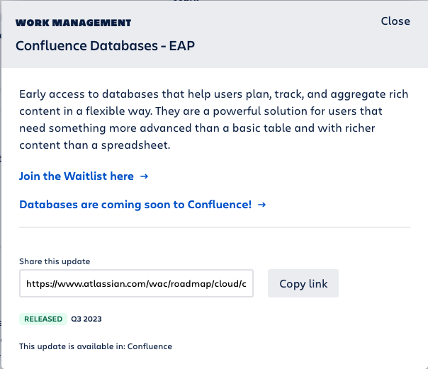 Databases are coming soon to Confluence! - Atlassian Community
