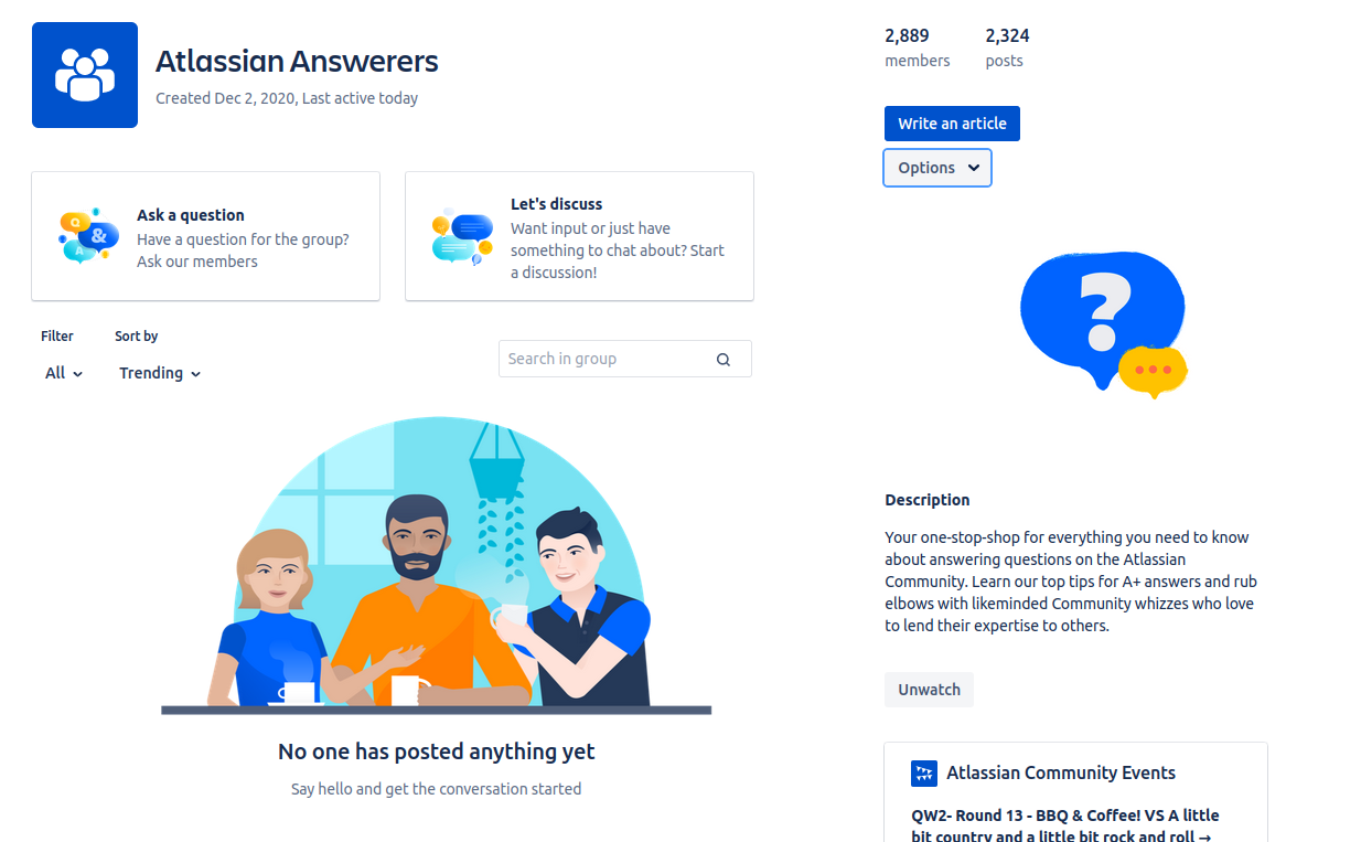 Happy Thursday. Lets revive this group and create ... - Atlassian Community