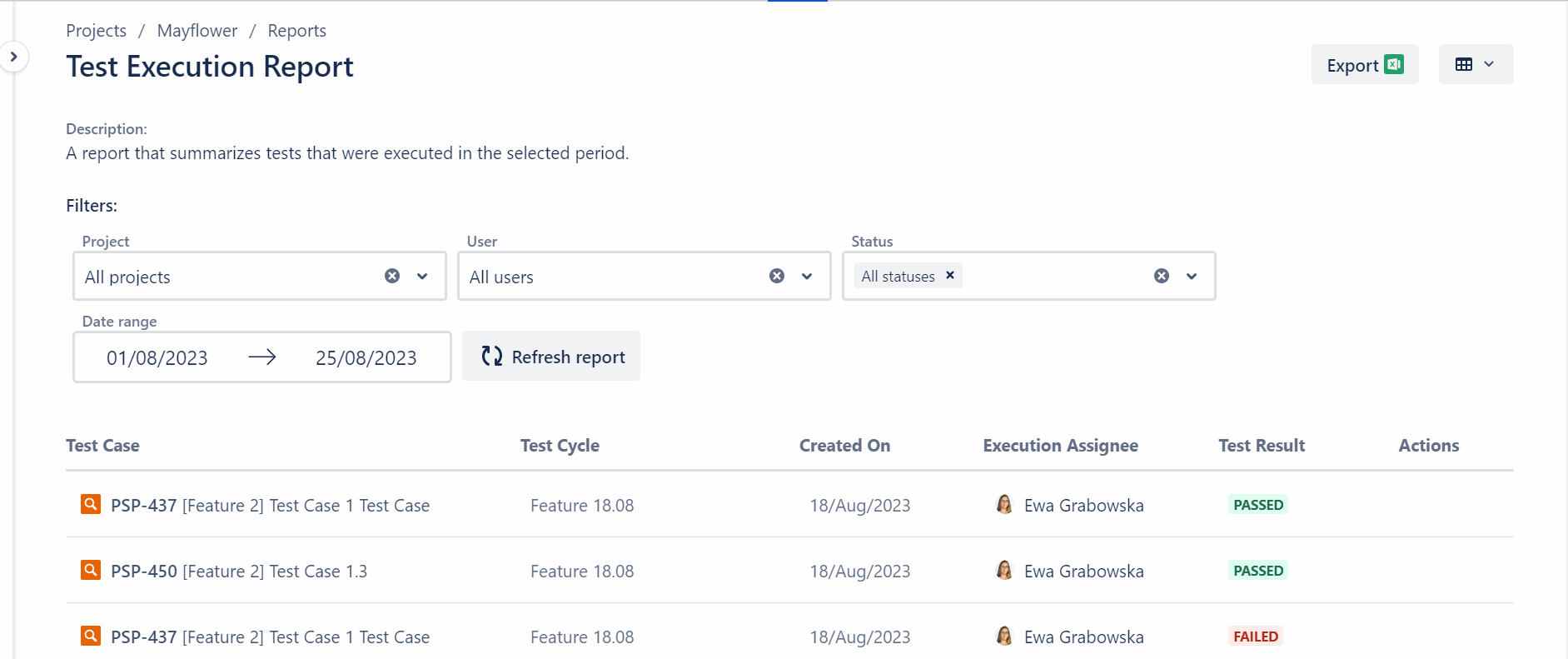 Solved: How can i see my passed or failed test cases in QA...