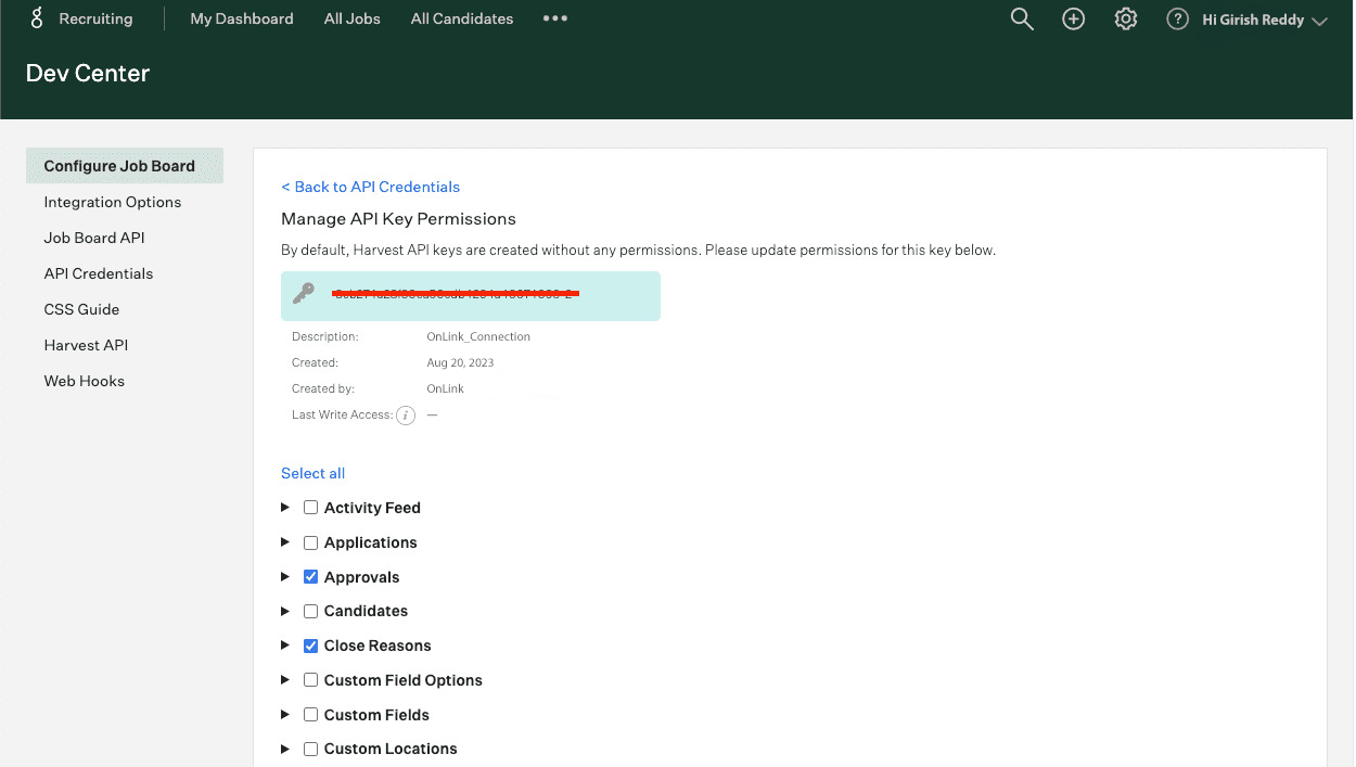 How to generate an API Key in Greenhouse - Atlassian Community