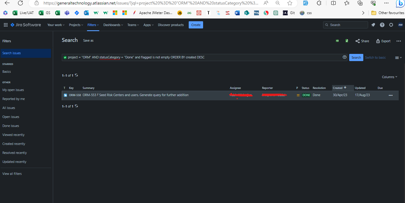 Solved: JQL find flagged issues