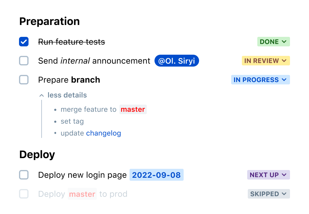 Solved Add A Checklist In A Subtask