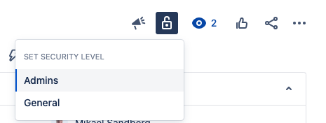 Solved: Changing the security level in an old issue