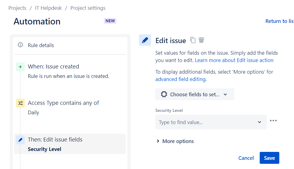 Issue security in Jira cloud