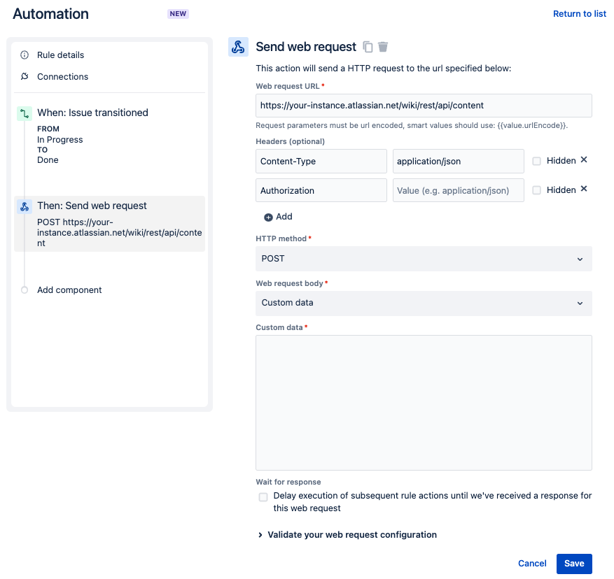Write JIRA fields into Confluence Page