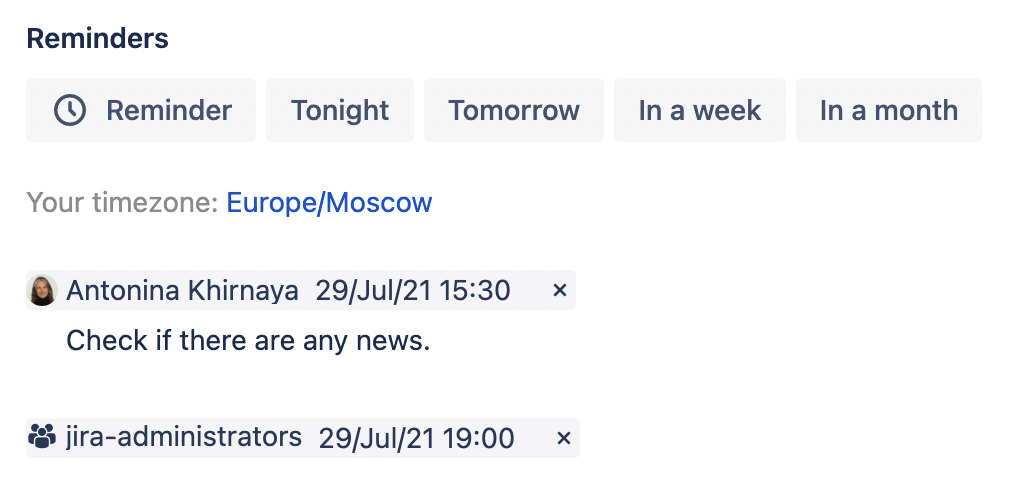 Work progress and how does the Reminder app relate... - Atlassian Community