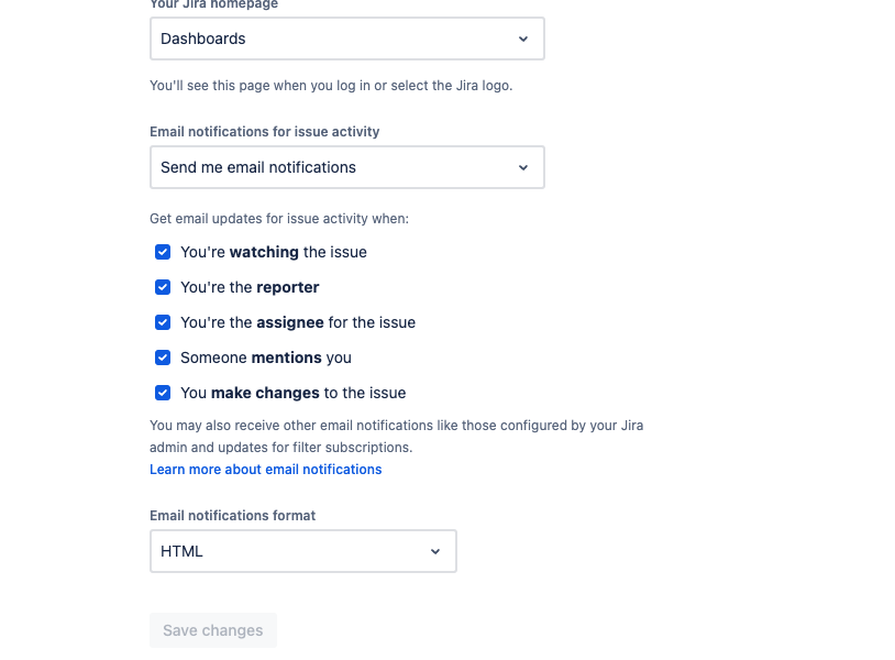 Not getting email notification for jira issues