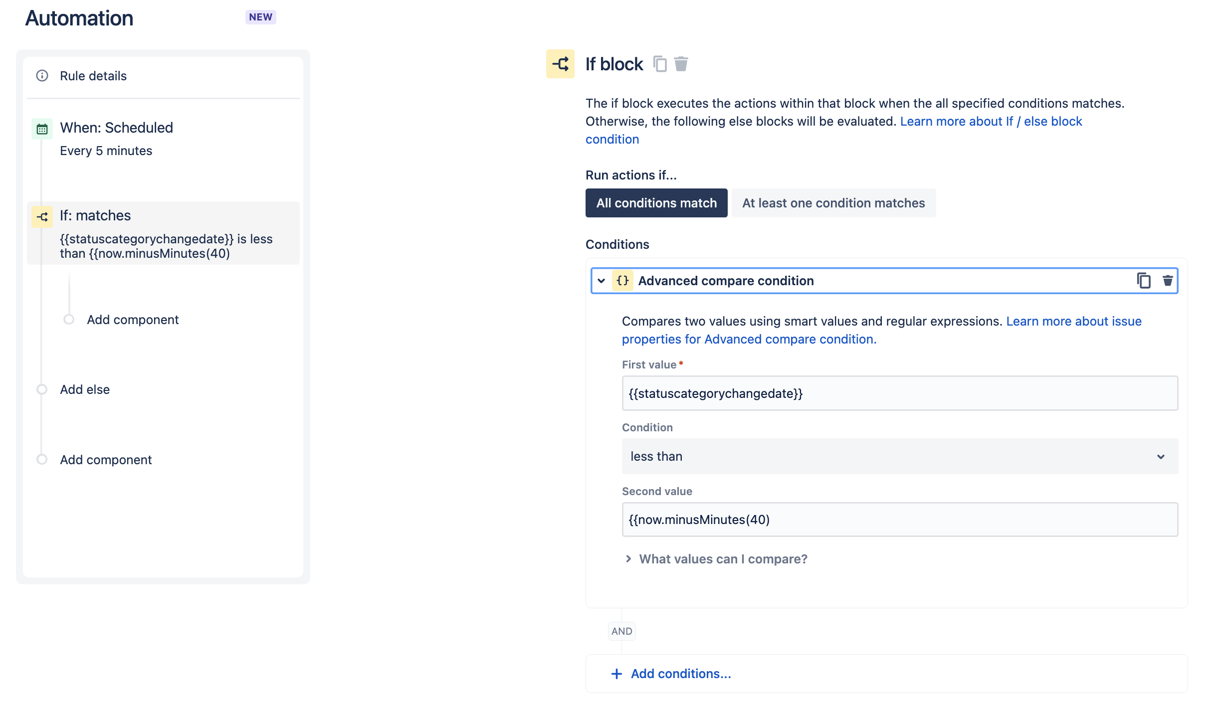 Solved: Jira Automation: Exact Time in Status