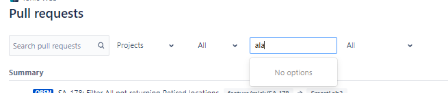 Filter Pull Requests by Authors whose Jira account...