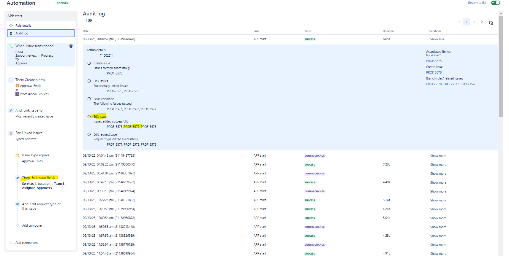 Automate related tasks Automate related tasks