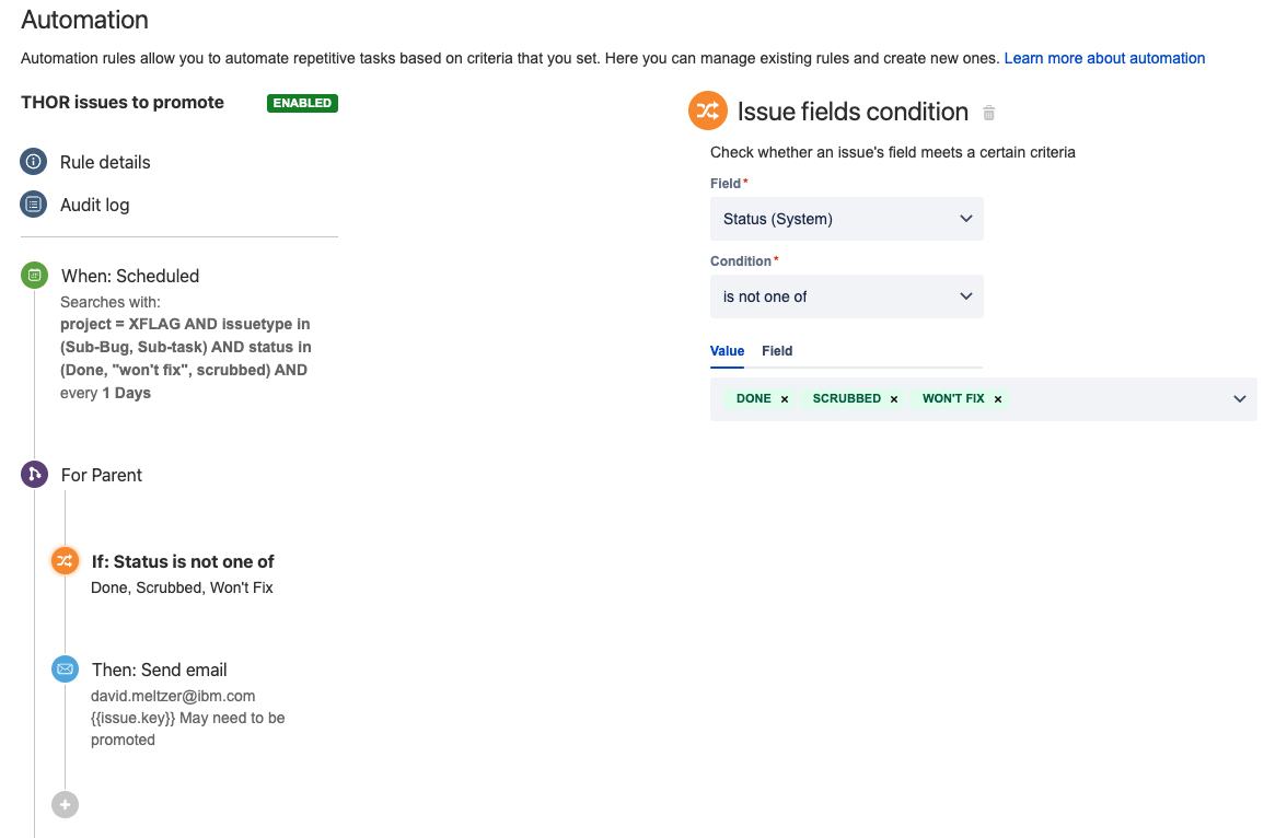 Solved: automation rule