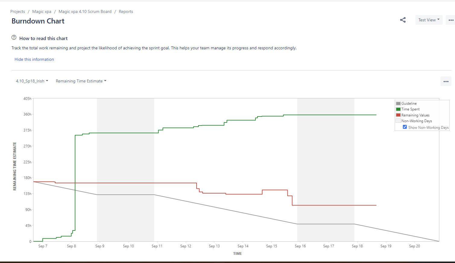 Solved: Does the Burndown chart include Bugs?